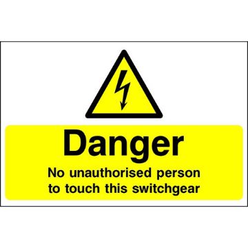 KPCM | Switch Gear Safety Signs